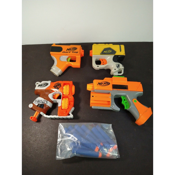 Nerf | Toys | Lot Of 4 Nerf Single Shot Side Blasters Darts | Poshmark